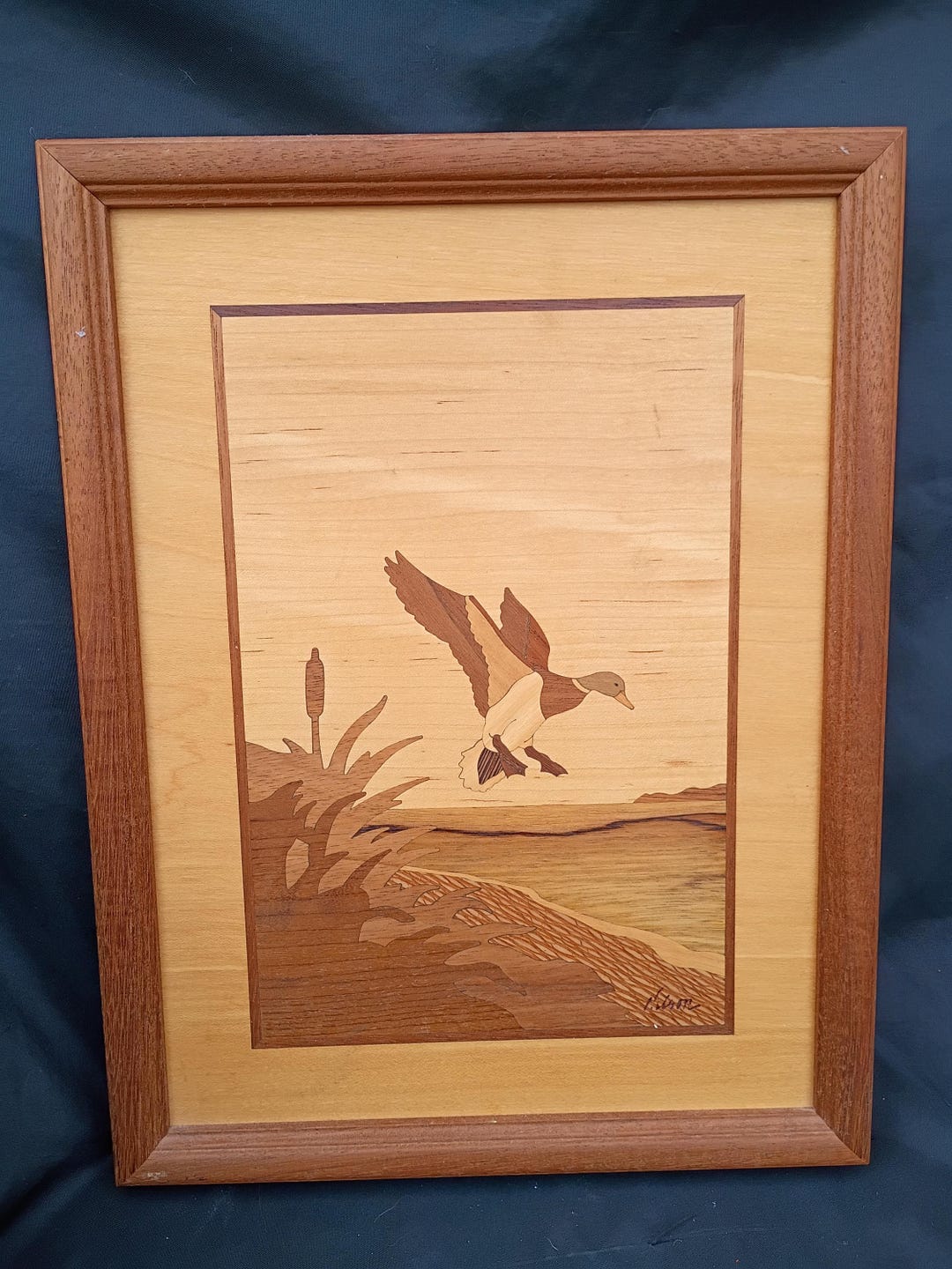 Hudson River Inlay Mallard Duck by Jeff Nelson 13" X 10" X 1.25" - Etsy