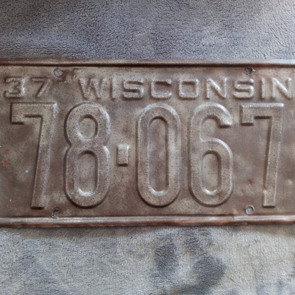 1937 License Plates - Etsy