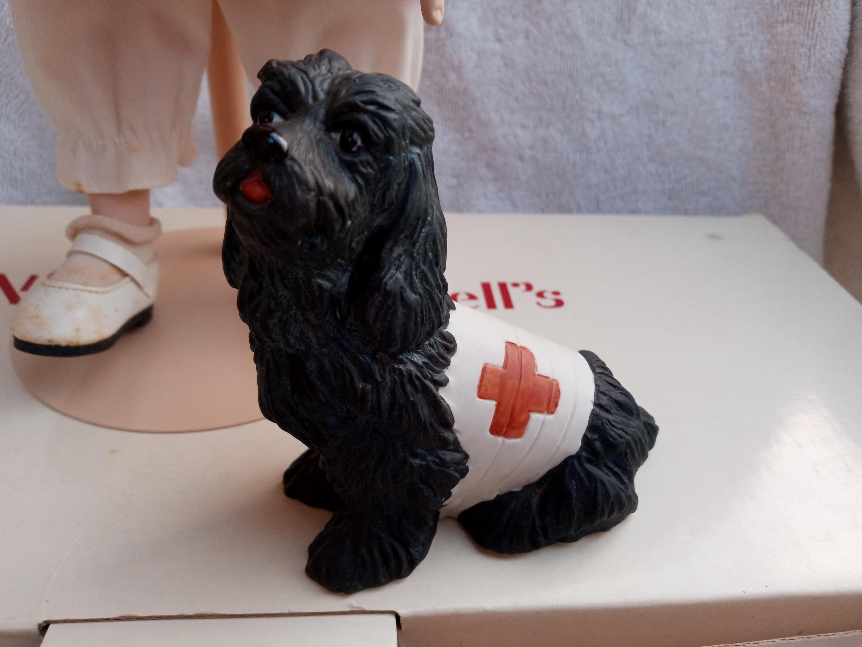 Norman Rockwell Young Ladies Red Cross Volunteer Nurse W Dog Danbury ...