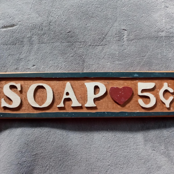 Soap 5 Cents Sign - Etsy