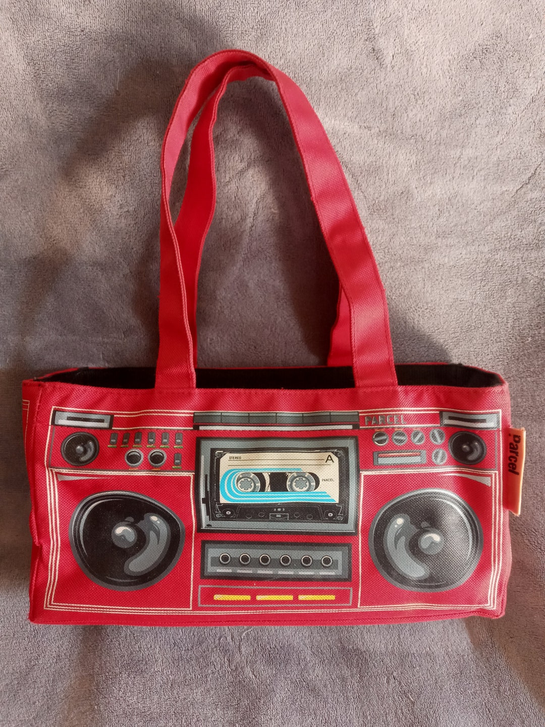 Vtg Y2K Red Parcel Boom Box Bag - Etsy