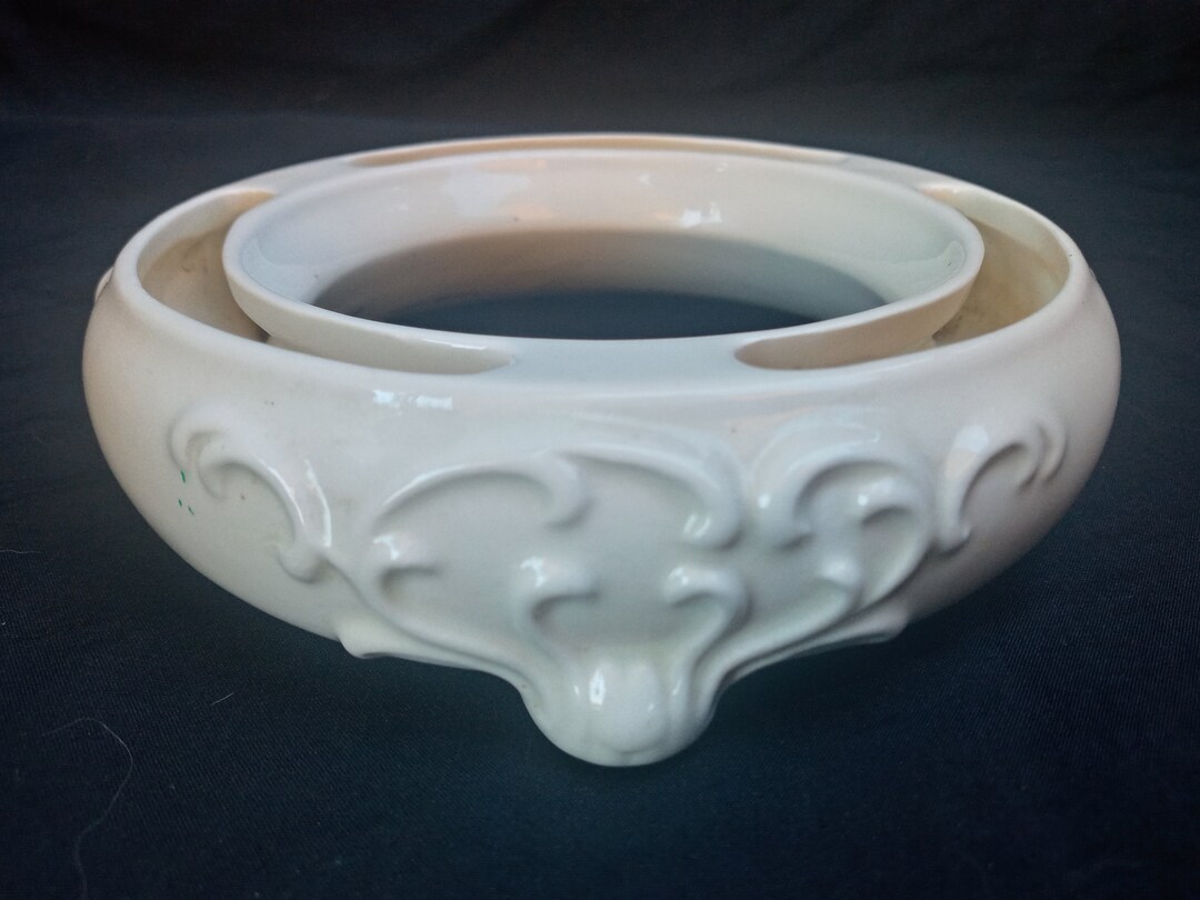 Vtg Goebel Germany Ceramic Round Flower Frog - Etsy