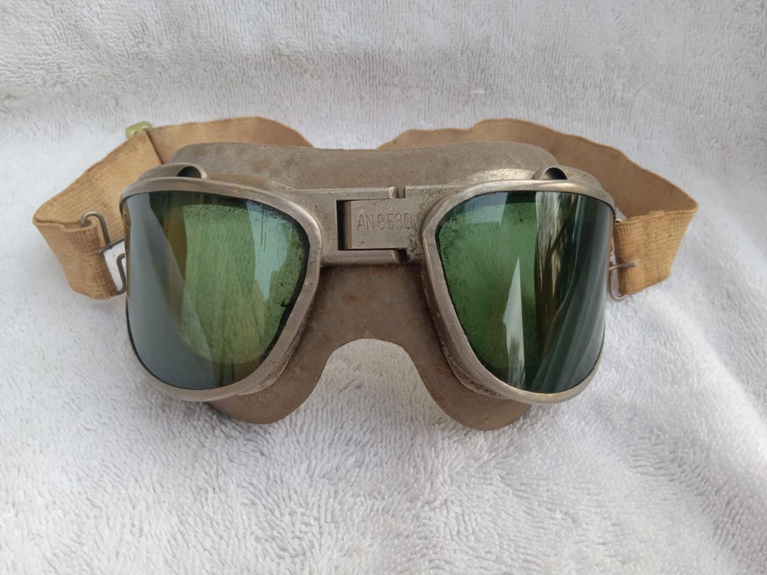 Vintage Iconic WWII American Optical Flying Goggles AN6530 Aviator ...