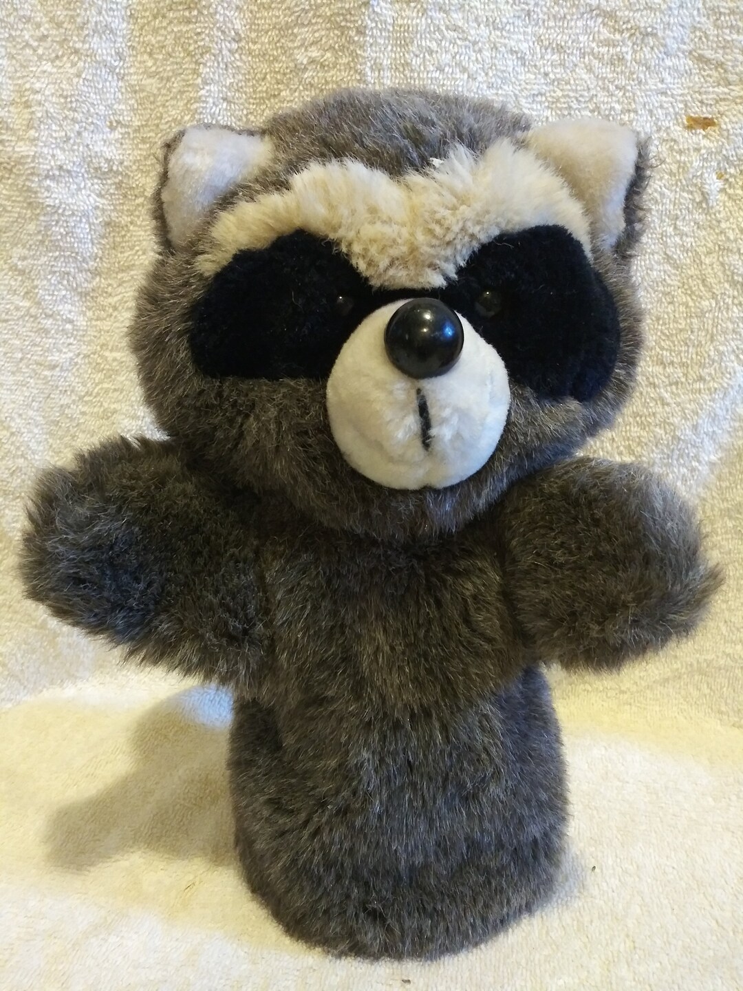 Vtg Dakin Plush Raccoon Hand Puppet Pretend Play - Etsy