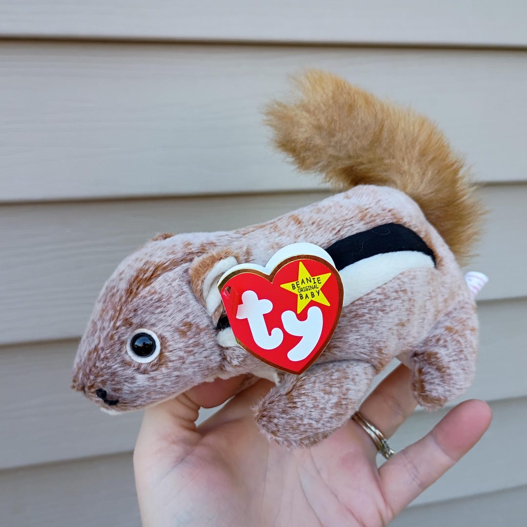 Vtg Ty Beanie Baby Chipper the Chipmunk 1999 Retired Original W Tags - Etsy