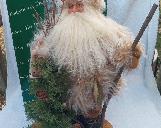 The Tender Art Collection 15" Folk Art Santa Vintage Christmas Decor - Etsy