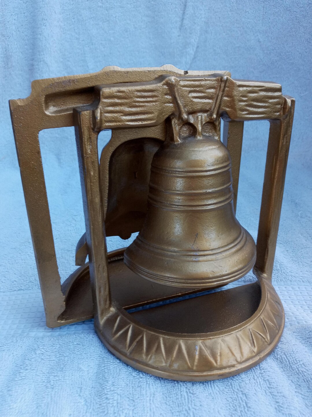 Vtg Pair of 7" Tall Liberty Bell Cast Metal Bookends - Etsy