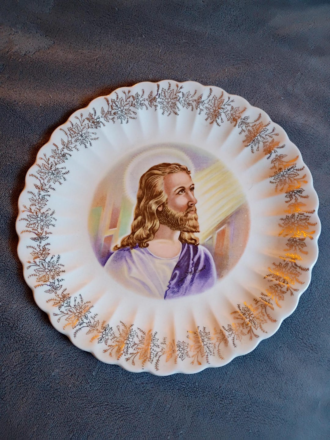 Sanders MFG Co. Inspiration Jesus Plate First Edition 9.5" Warranted ...