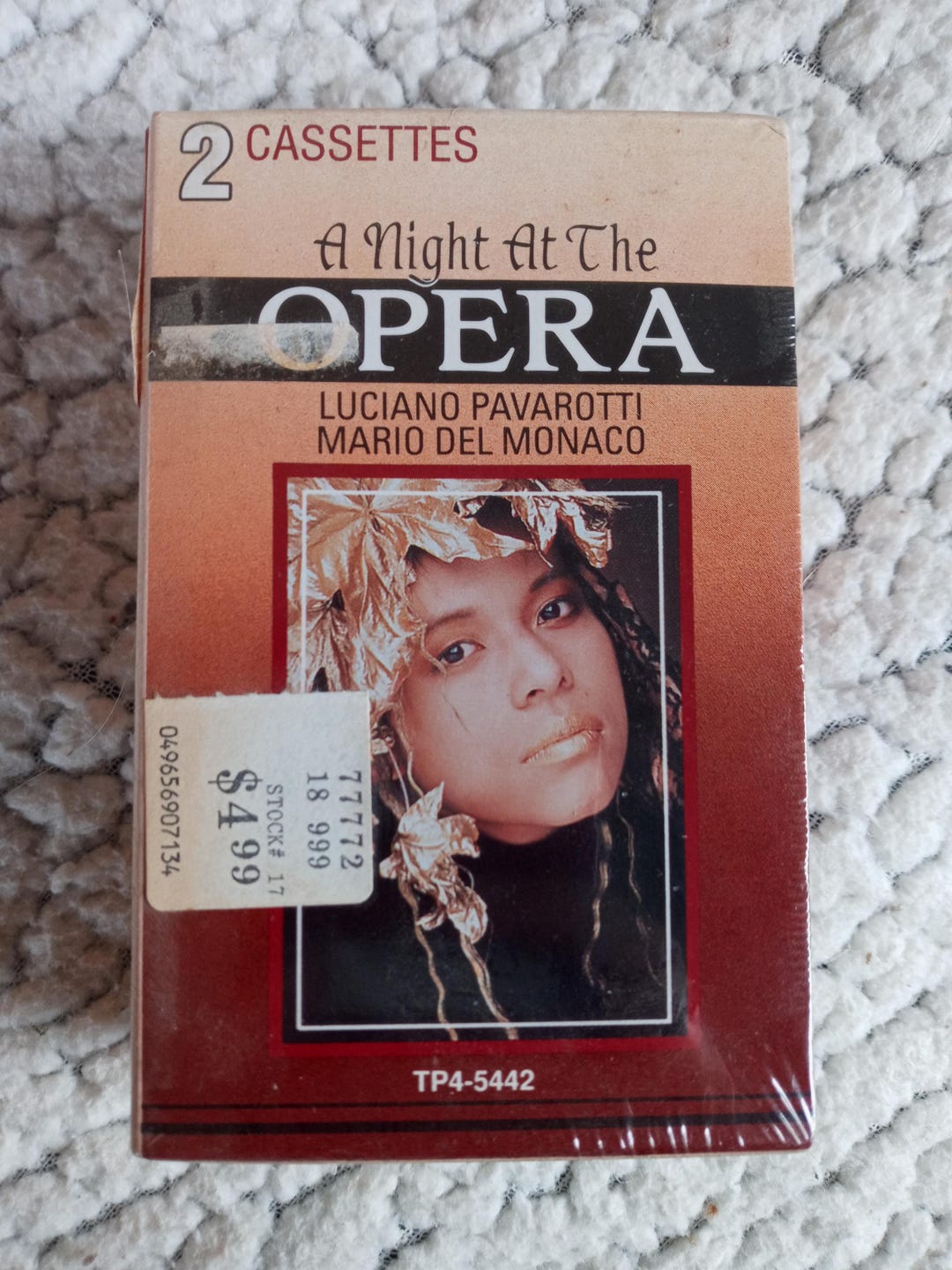 A Night at the Opera Luciano Pavarotti Mario Del Monaco 2 Cassette Tape ...