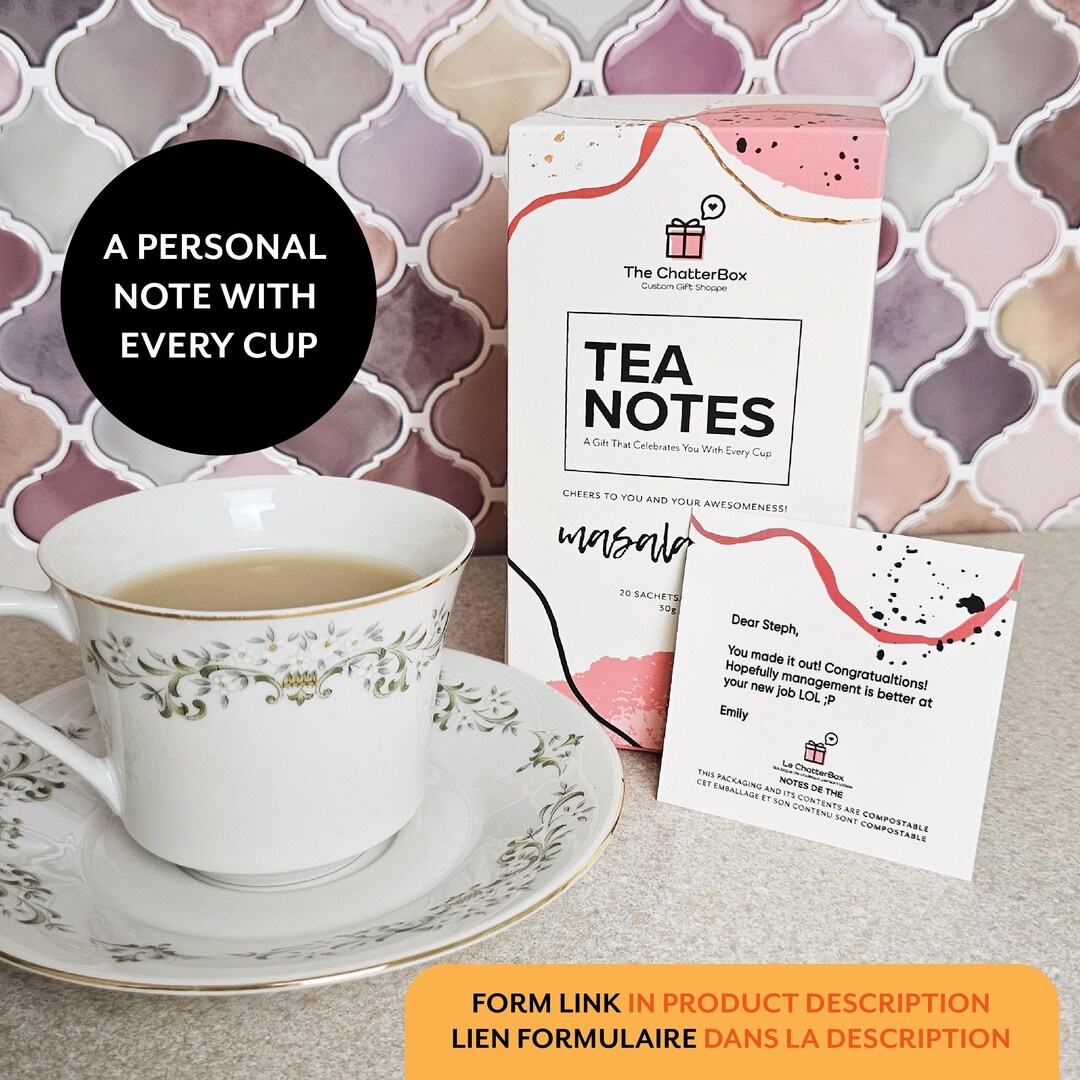 CHAI - Personalized Tea Gift Box With Custom Notes - Masala Chai ...