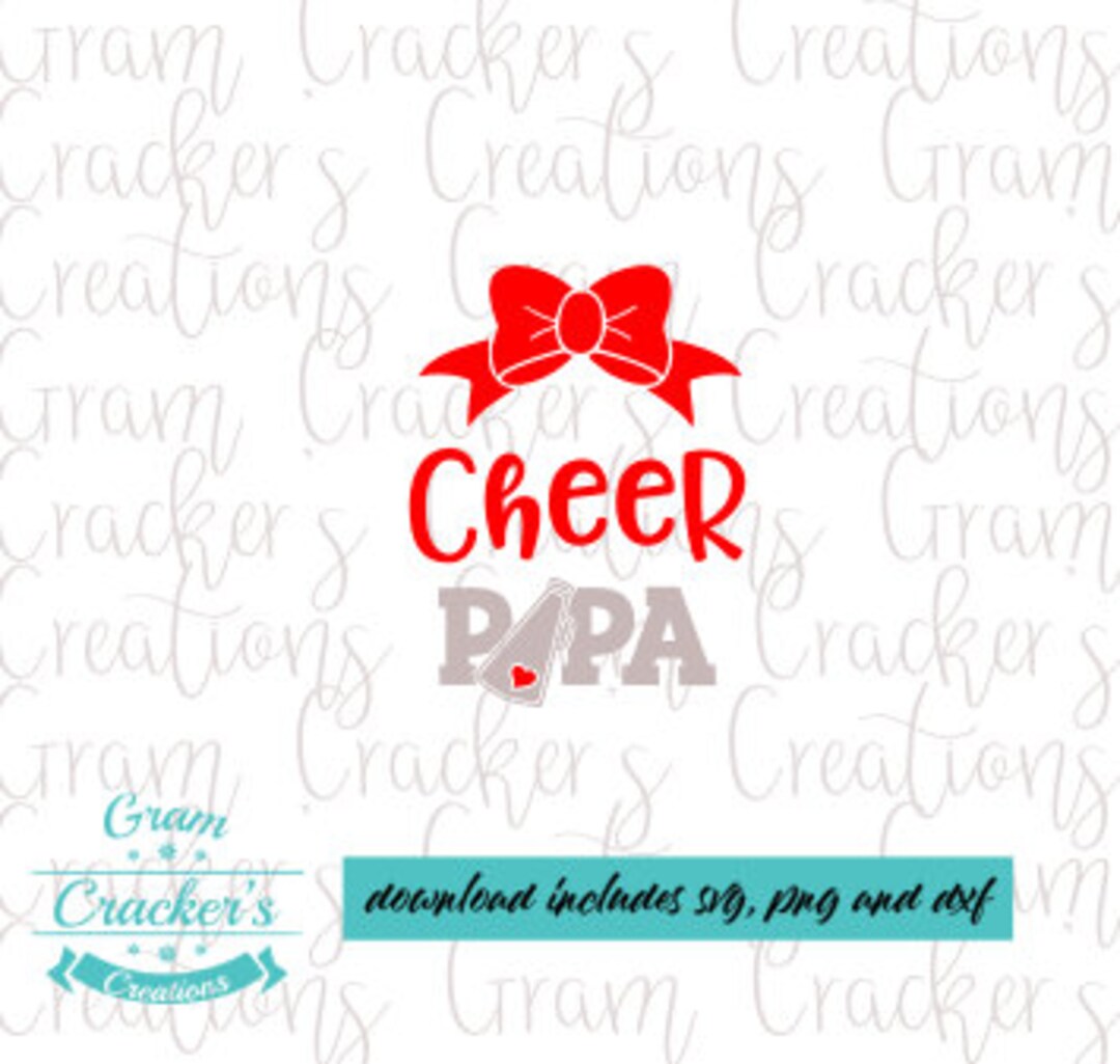 Cheer Papa Svg File, Instant Download Cut File for Silhouette and ...