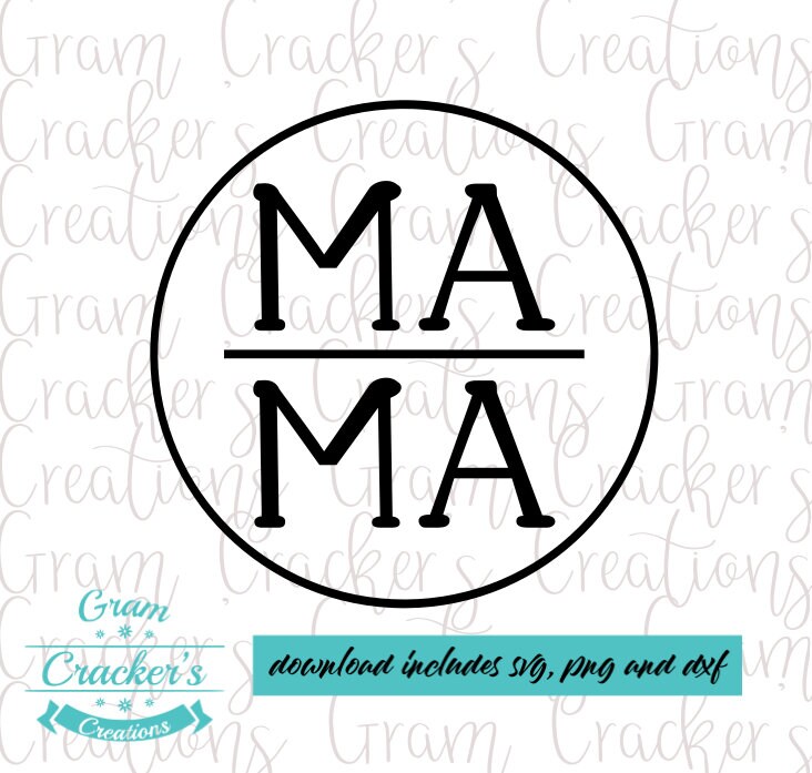 Buy MA MA Circle Svg, Instant Download for Cricut and Silhouette Online ...