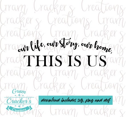 This is Us Svg Instant Download Cut File for Silhouette or - Etsy