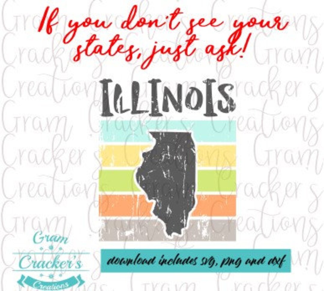 Illinois Svg Cut File for Silhouette, Cricut and Other Cutters and ...