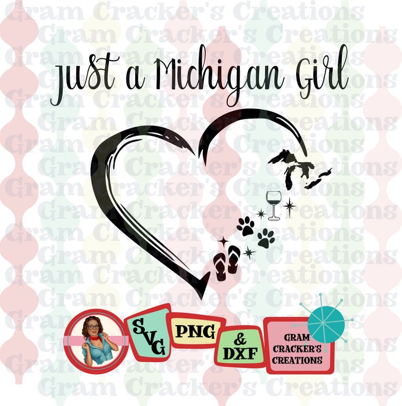Just a Michigan Girl SVG Cricut and Silhouette Cut File - Etsy
