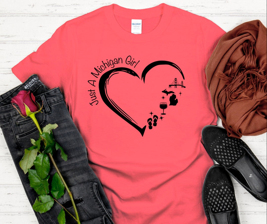 Just a Michigan Girl T Shirt. Unisex Sizing, Kansas Girl. Woman's Gift ...