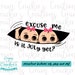 Excuse Me Twin Maternity Svg, Peeking Baby Cut File, Instant Download ...