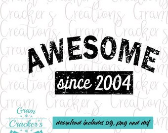 Awesome Since Svg - Etsy