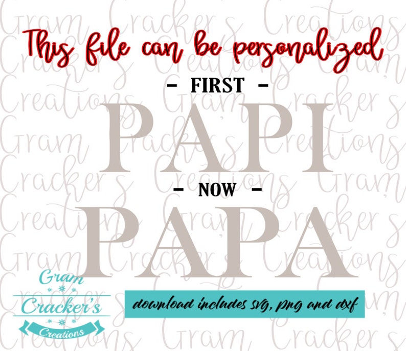 First Papi now Papa svg instant download cut file for cricut | Etsy