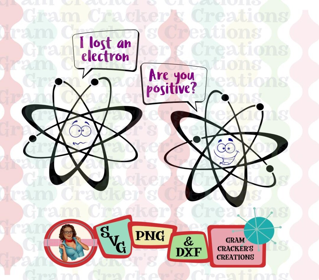 I Lost an Electron SVG: Science Humor Cut File (digital Download) - Etsy