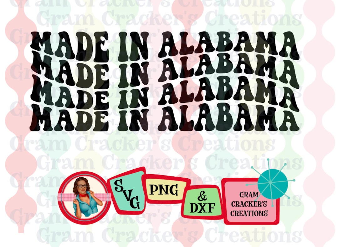 Made in Alabama, Bama Girl Svg Cut File for Cricut, Silhouette and ...