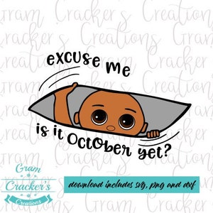 Excuse Me is It Maternity Svg Peeking Baby Cut File, Cricut, Silhouette ...