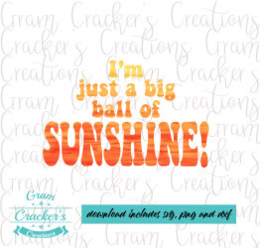 Sunshine SVG Cut File: Cricut & Silhouette (digital Download) - Etsy
