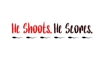 He Shoots He Scores - Etsy