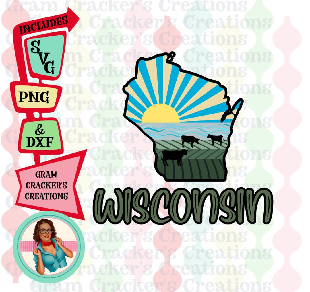 Wisconsin Svg, Instant Download, State of Wisconsin Cut File for ...