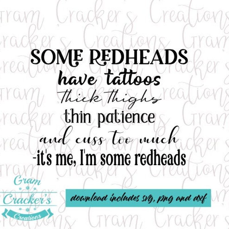 Redhead Svg - Etsy