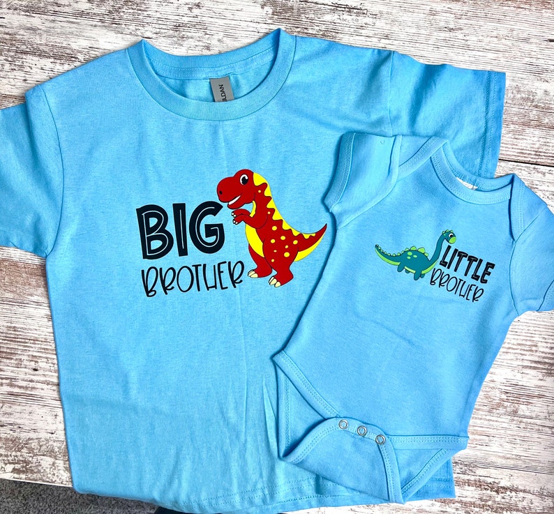 Big Brother Little Brother Dinosaur SVG Cut File (digital Download) - Etsy
