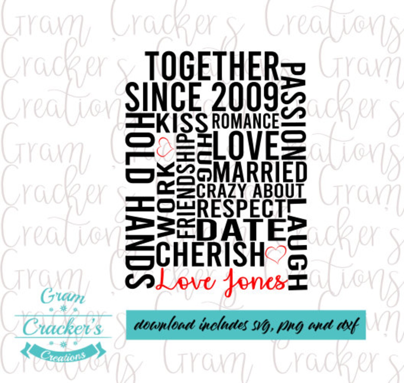 Together Since Template Svg Wall Decor Instant Download for - Etsy