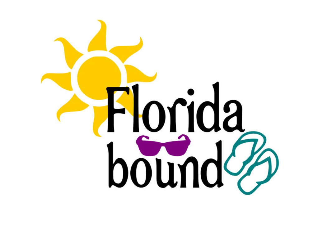 Florida Bound Svg for Cutting Machines, Silhouette and Cricut. Comes ...