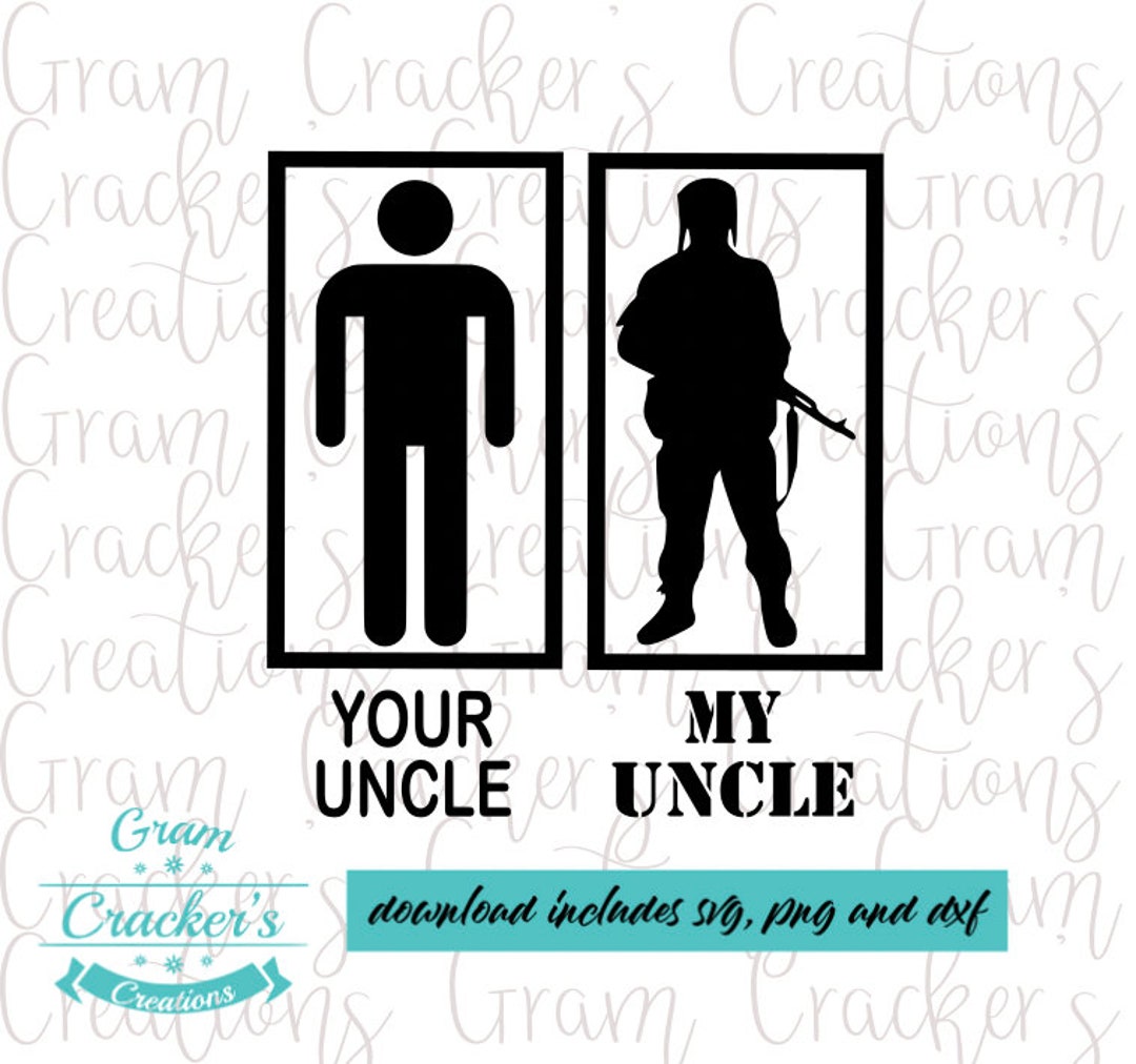 Military Uncle, Your Uncle, My Uncle Military Silhouette, Soldier Svg ...