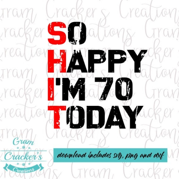 Happy 70th Birthday Clip Art - Etsy UK
