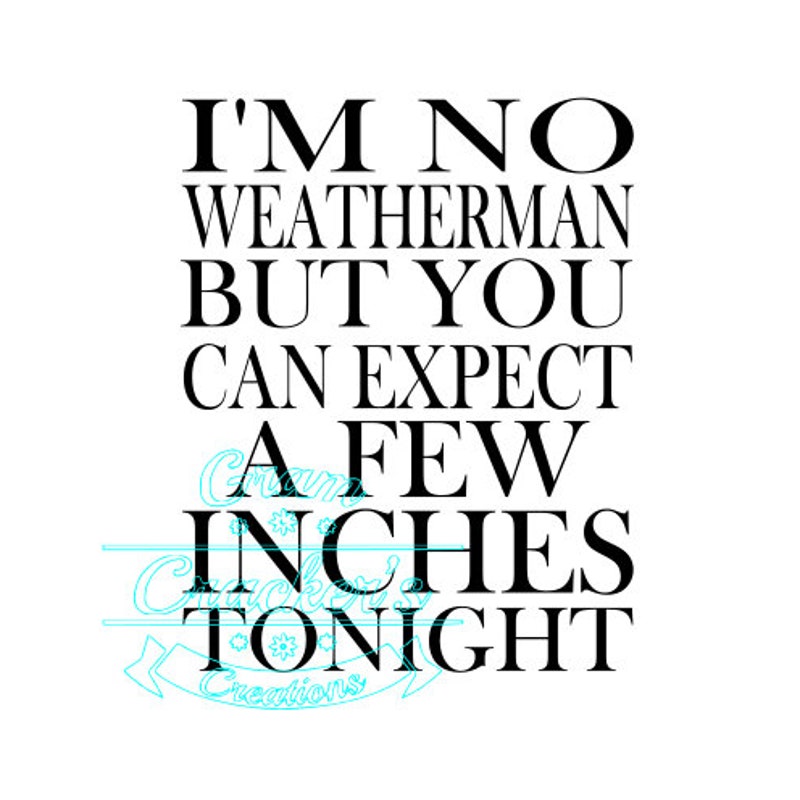 Im No Weatherman Svg - Etsy