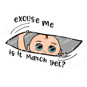 Excuse Me is It Maternity Svg Peeking Baby Cut File, Cricut, Silhouette ...