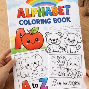 Alphabet Coloring Book Printable for Kids | A–Z ABC Learning Pages ...