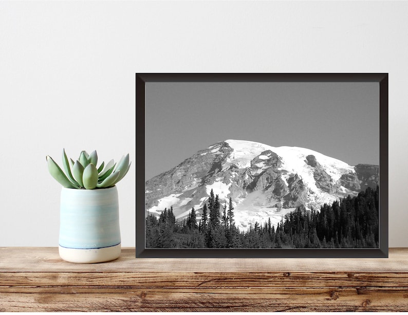 PRINTABLE ART, 8x10, Landscape Print, Mountain Wall Art, Trees, Home ...