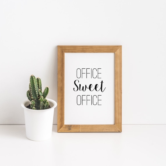 PRINTABLE ART 5x7 Office Sweet Office Instant | Etsy