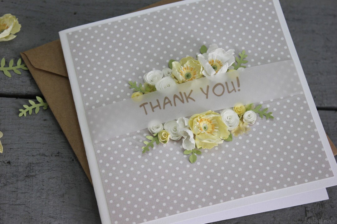 Thank You Cards Love Cards Mother's Day Floral Arrangement Greeting ...