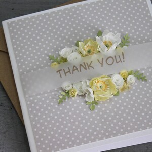 Thank You Cards Love Cards Mother's Day Floral Arrangement Greeting ...