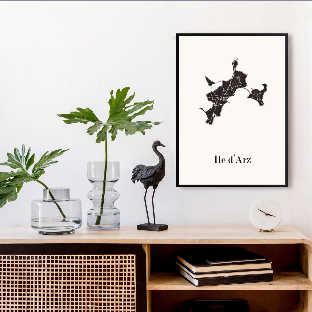 BRETAGNE Ile De GROIX, Original Map, Unique GRAPHICS, High Quality ...
