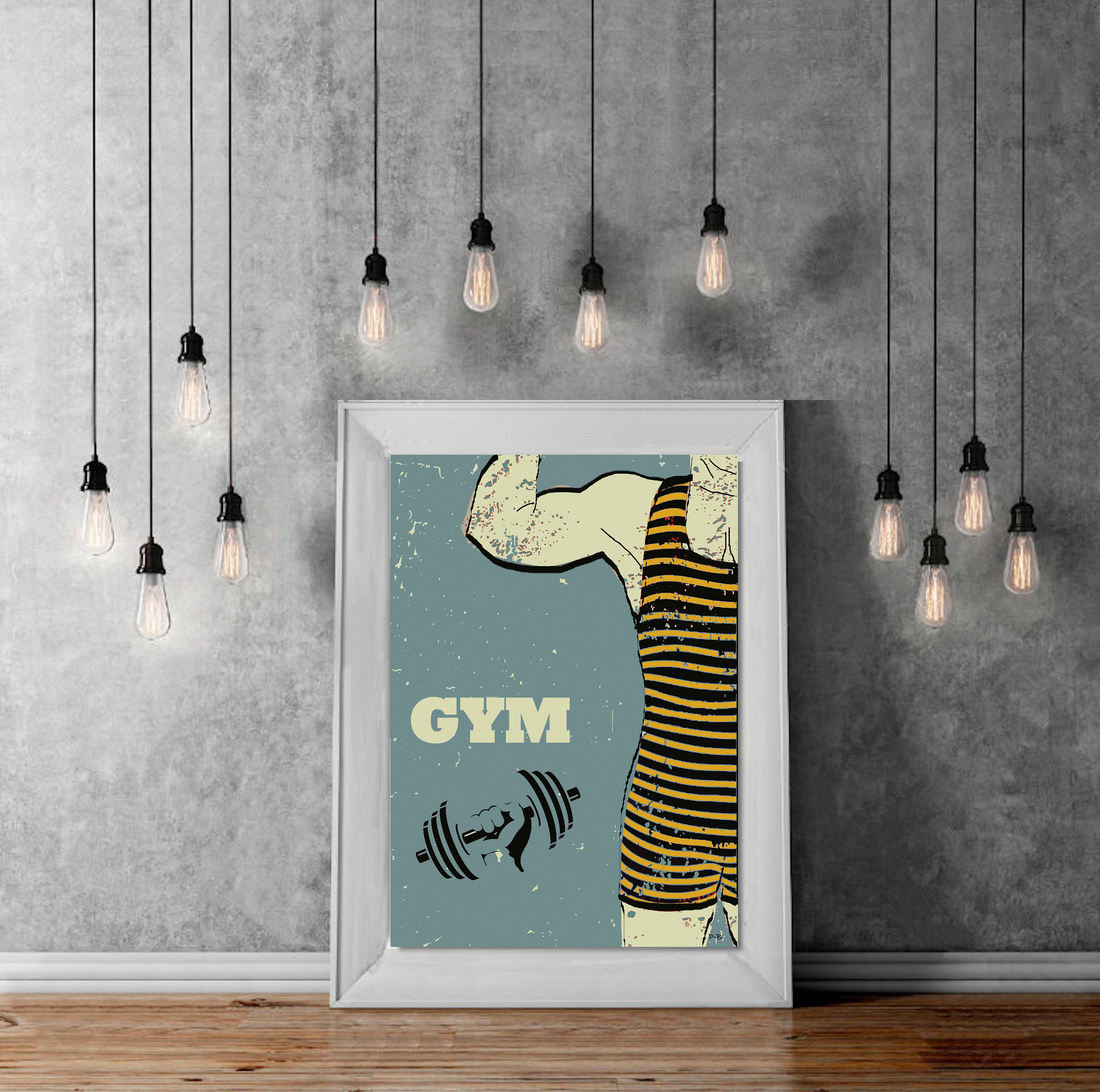 MUSCLE MAN Poster for Decoration Personalized Gift - Etsy