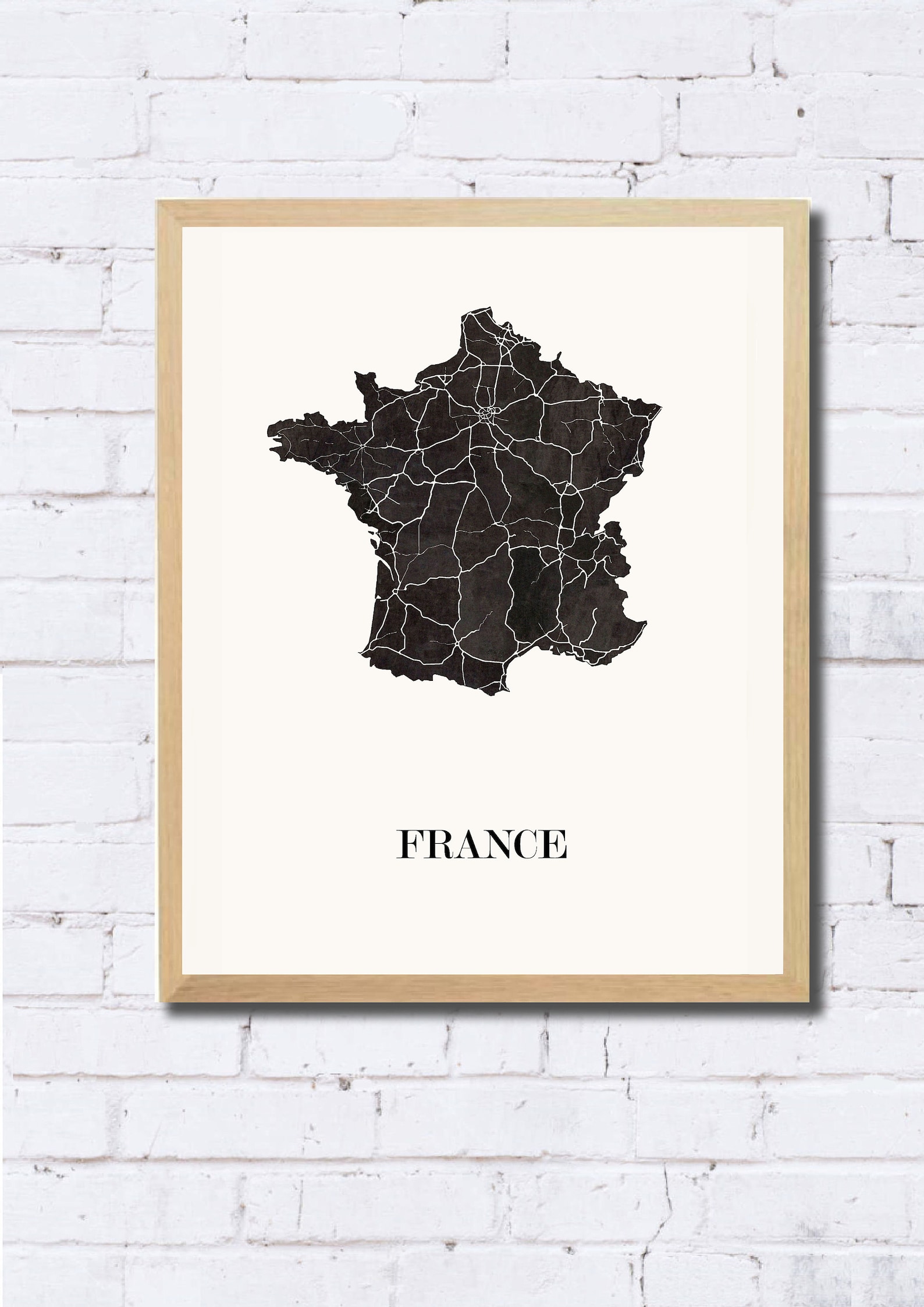 CARTE DESIGN de FRANCE pour décoration | Etsy