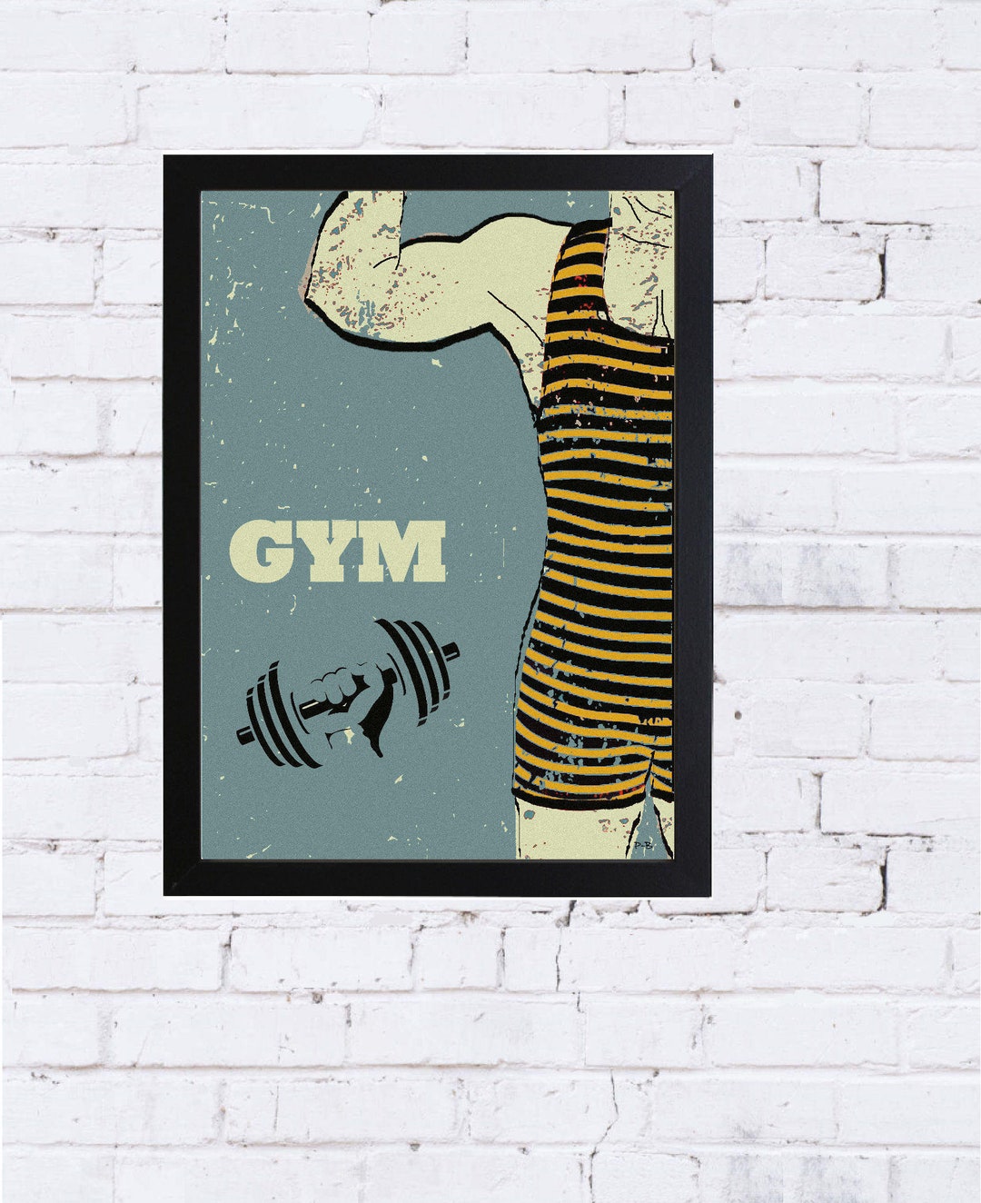 MUSCLE MAN Poster for Decoration Personalized Gift - Etsy