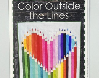 Color Outside the Lines Quilt Pattern by Kelli Fannin Quilt - Etsy
