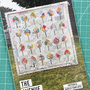THE AVENUE Tree Patchwork Quilt Pattern and Acrylic Template by Louise ...