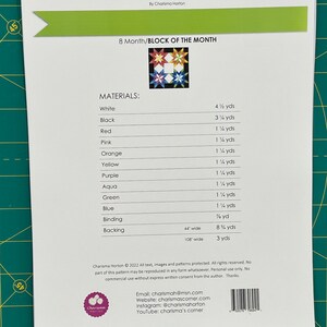 Illustrious Bold Modern Patchwork Quilt Pattern, Block of the Month ...