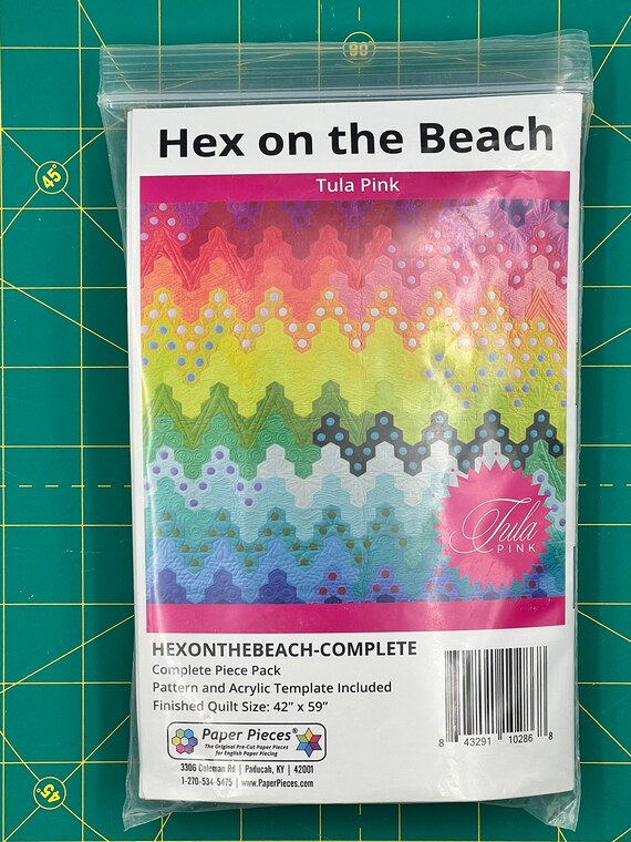 Tula Pink Hex on the Beach Pattern and Acrylic Template - Etsy